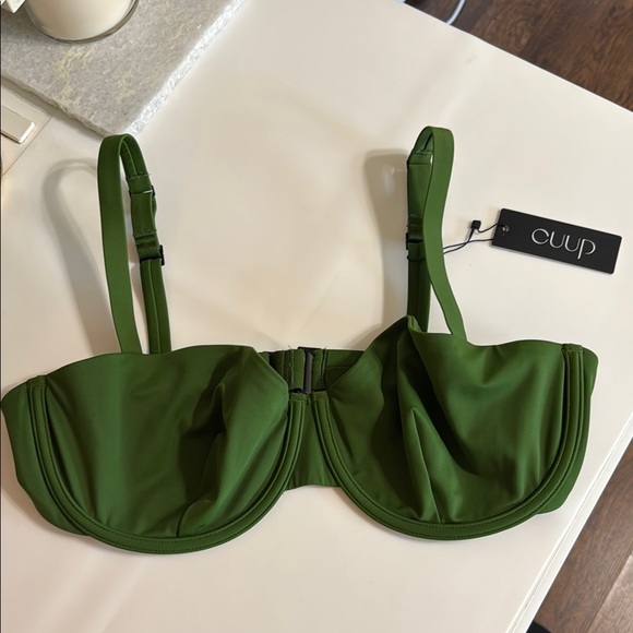 CUUP | Swim | Nwt Cuup The Balconette Swim Seaweed Olive Green ...